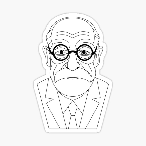 "Sigmund Freud" Sticker for Sale by jholbo | Redbubble