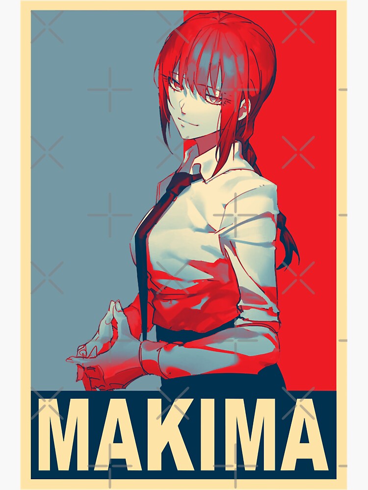 "Active Poor Young Man Contracted The Devil Life Makima Poster Gift For ...