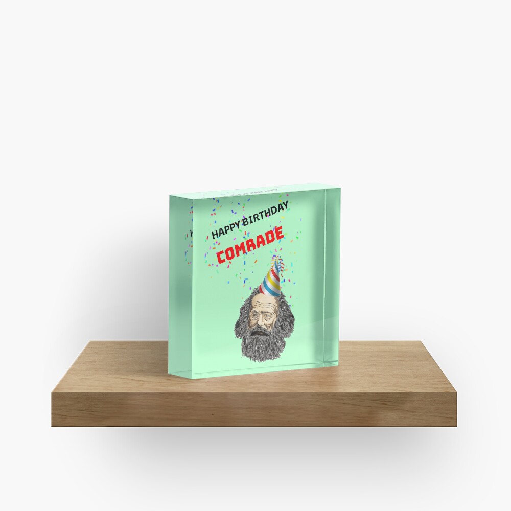 "Happy Birthday Comrade, Marx Birthday, Willow Days" Greeting Card for ...