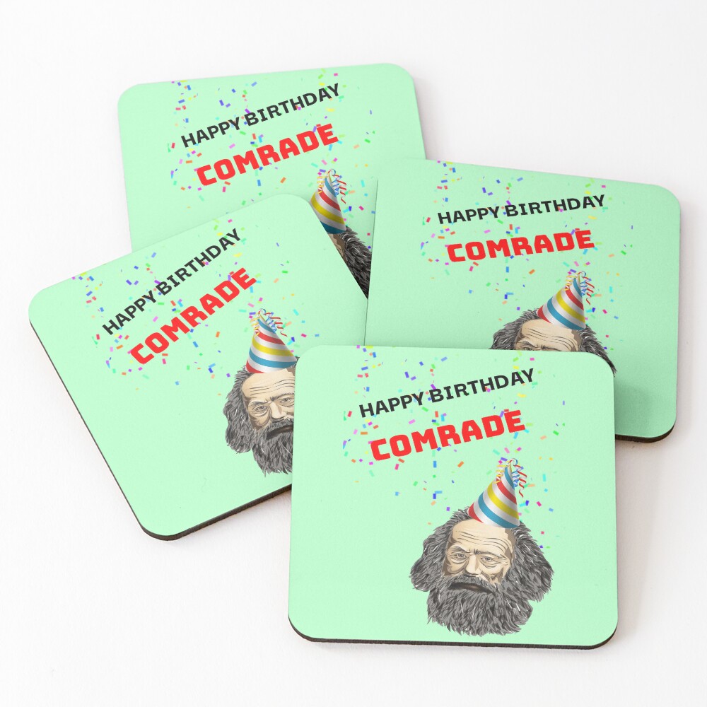 "Happy Birthday Comrade, Marx Birthday, Willow Days" Greeting Card for ...