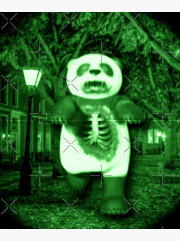 "Creepy Panda skeleton" Sticker for Sale by belugastore | Redbubble