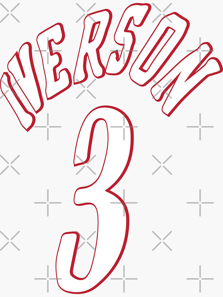 "Allen Iverson professional basketball player illustration and text art ...