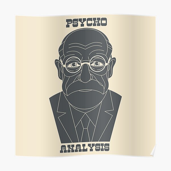 Póster «Psicoanálisis - Sigmund Freud» de jholbo | Redbubble