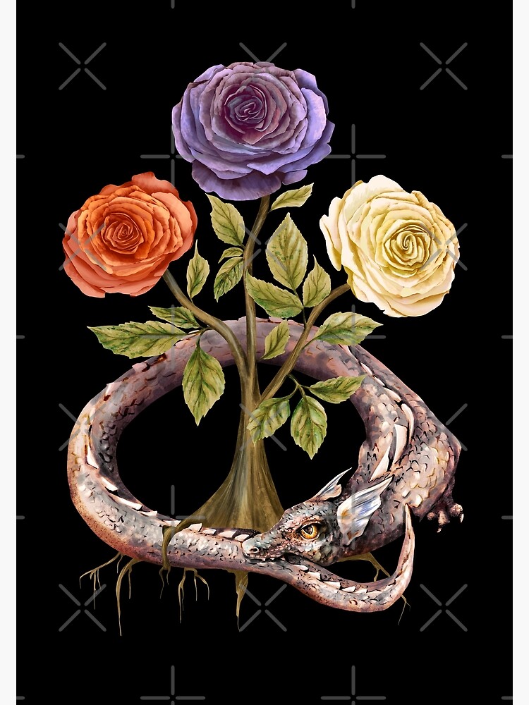 "The World Serpent and roses of supreme good. " Poster for Sale by ...