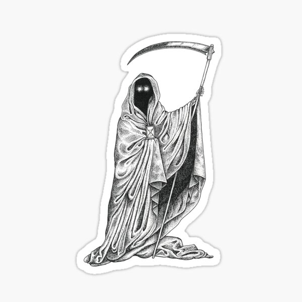 "Reaper" Sticker for Sale by B-d-t | Redbubble
