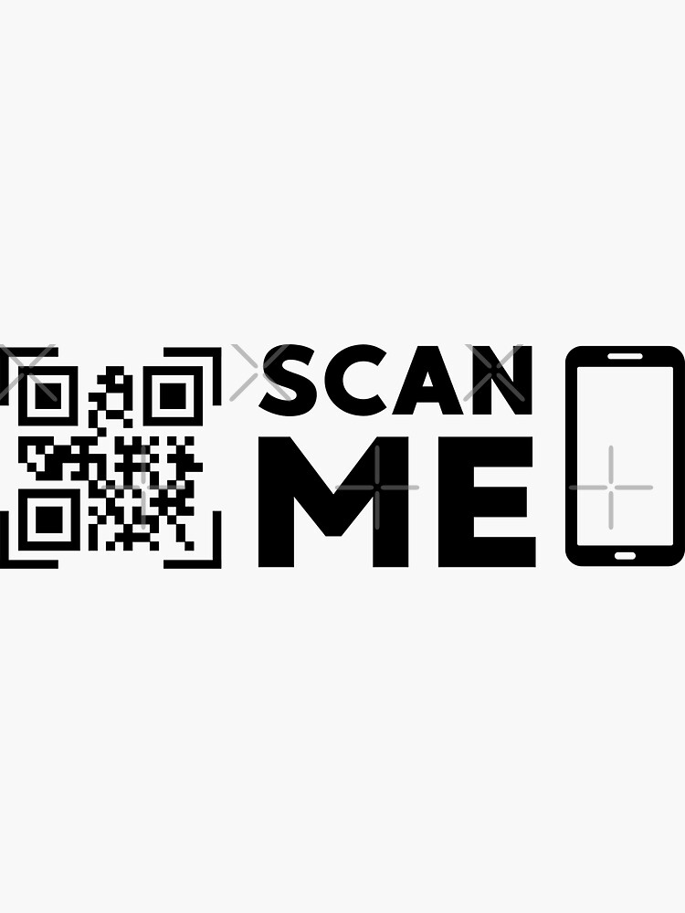 "QR Code - Scan Me - Funny " Sticker for Sale by Zirrko | Redbubble