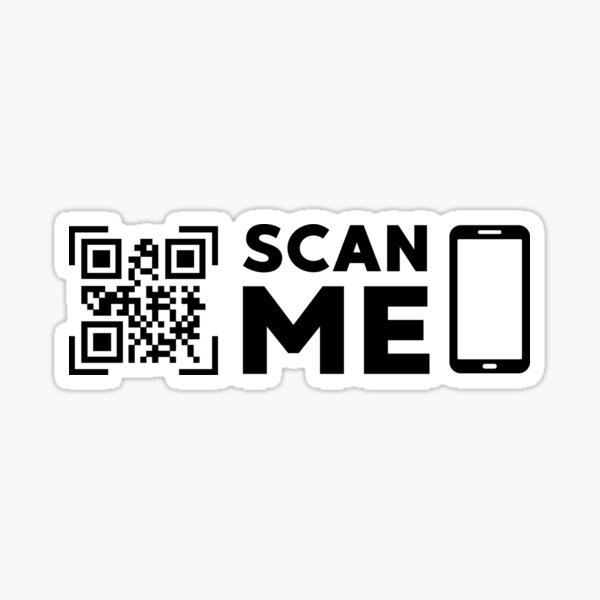 "QR Code - Scan Me - Funny " Sticker for Sale by Zirrko | Redbubble