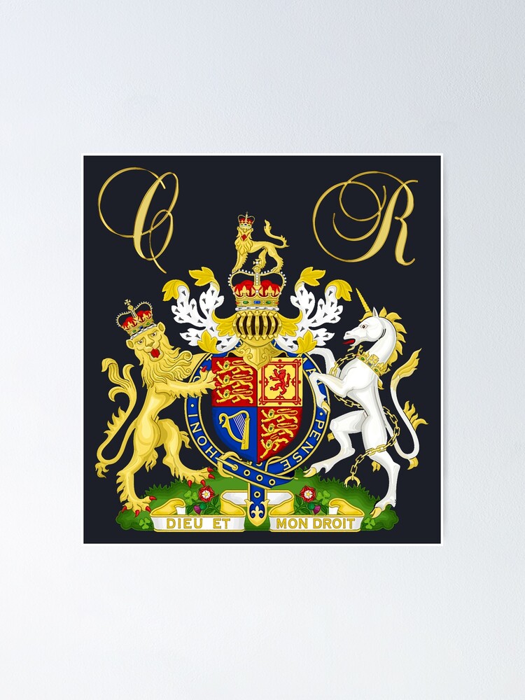 "Charles III royal coat of arms" Poster for Sale by SolidEarthArt ...