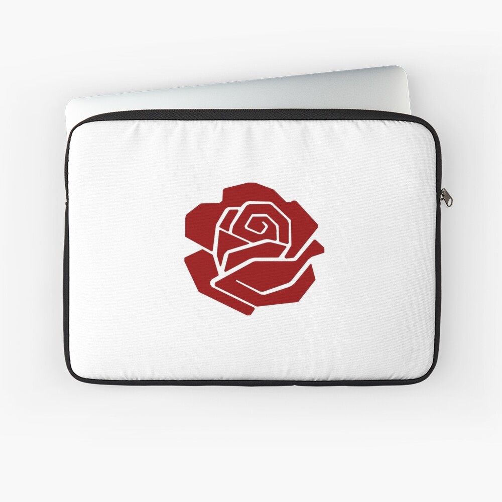 "Democratic Socialist Rose DSA" Laptop Sleeve by SarahRRunge | Redbubble