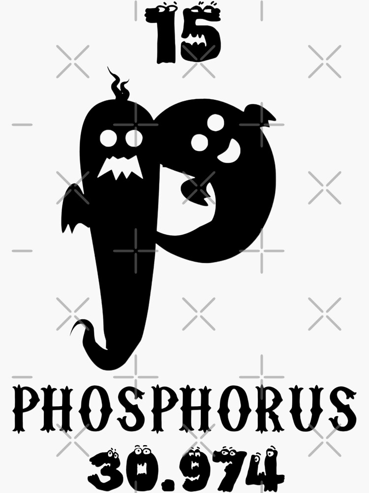 "Phosphorus - Periodic Table - Chemistry - MNR CLOTHING" Sticker for ...
