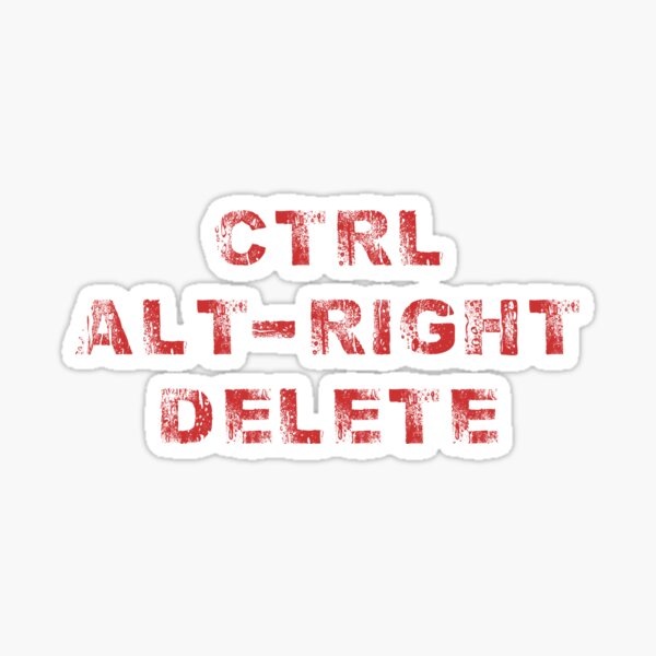 "Antifascist Alt-Right" Sticker for Sale by thepixelgarden | Redbubble