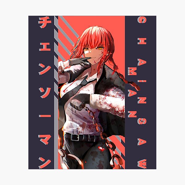 "Bravery Poor Youth tritt der Demon Hunter Association Makima Retro Vintage bei" Fotodruck von ...