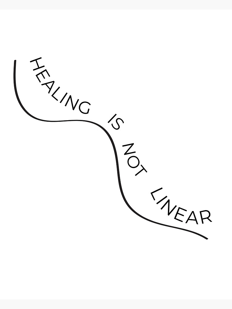 "Healing is not linear, dream big, affirmations, mental health, self ...