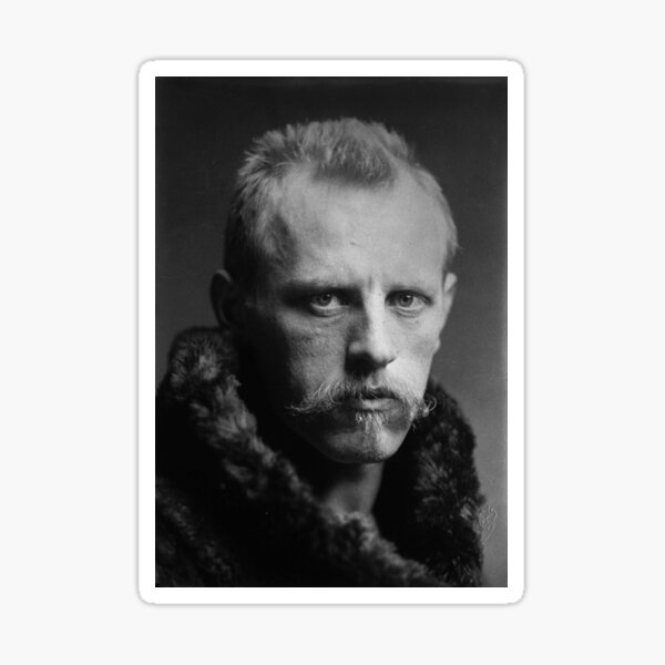 "Scientist Fridtjof Nansen" Sticker for Sale by pqr32 | Redbubble