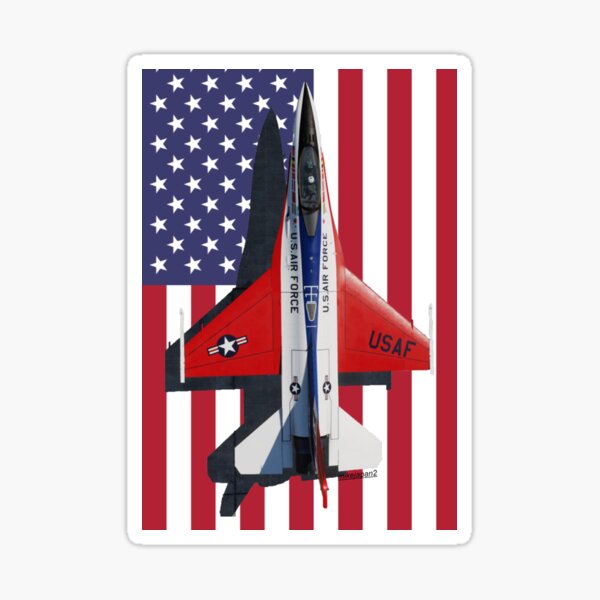 "Prototype F-16 " Sticker for Sale by mikejapan2 | Redbubble