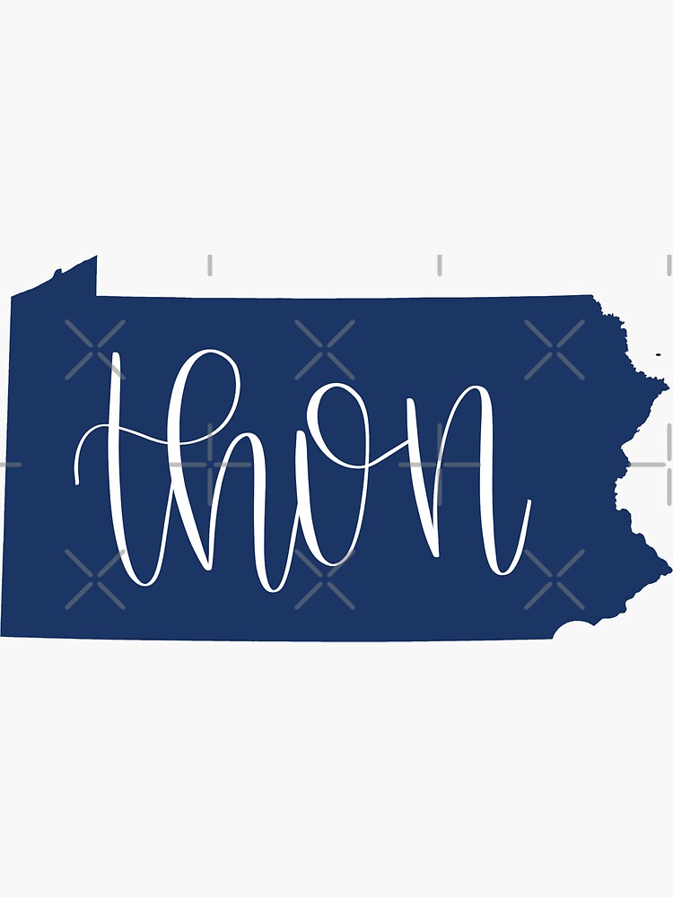 "Penn State THON" Sticker for Sale by ylimedesigns | Redbubble