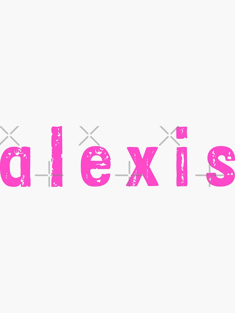 "Alexis personal name" Sticker for Sale by gmstockstudio | Redbubble