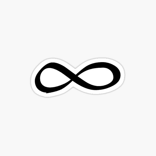 "Infinity Symbol" Sticker for Sale by akaRozie | Redbubble