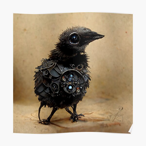 "Raven kawaii" Poster for Sale by Fairuza180 | Redbubble