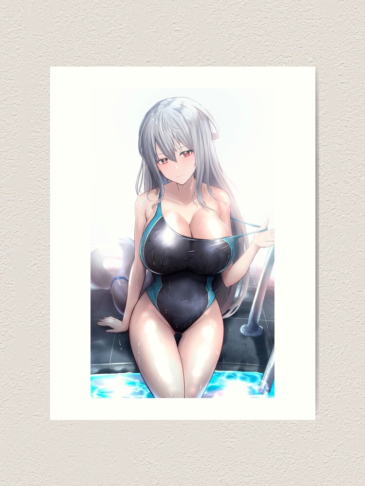 Hot Skadi Swimsuit Arknights Sexy Lewd Boobs Tits Thighs Hentai Ecchi