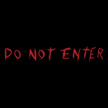 "Do Not Enter Halloween Word Art Creepy Halloween Gift For Horror Lover ...