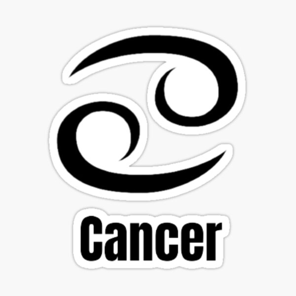 "Cancer Signa Zodica Horoscope" Sticker for Sale by TVstuff | Redbubble