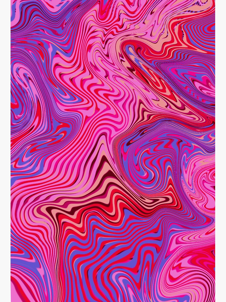 "TRIPPY AESTHETIC SWIRL - ALICE IN WONDERLAND - COLORFUL" Sticker for ...