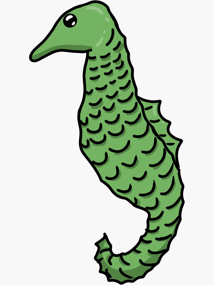 "Cute Seahorse " Sticker for Sale by Aubrie-Artwork | Redbubble