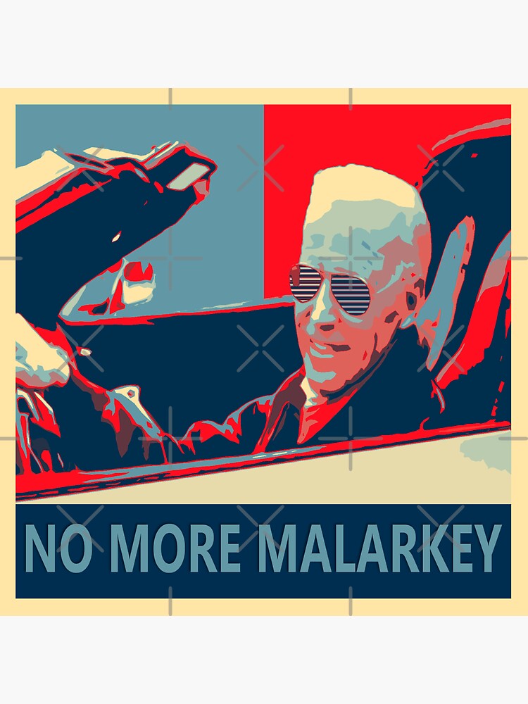 "No More Malarkey Joe Biden" Sticker for Sale by alolaraichu | Redbubble
