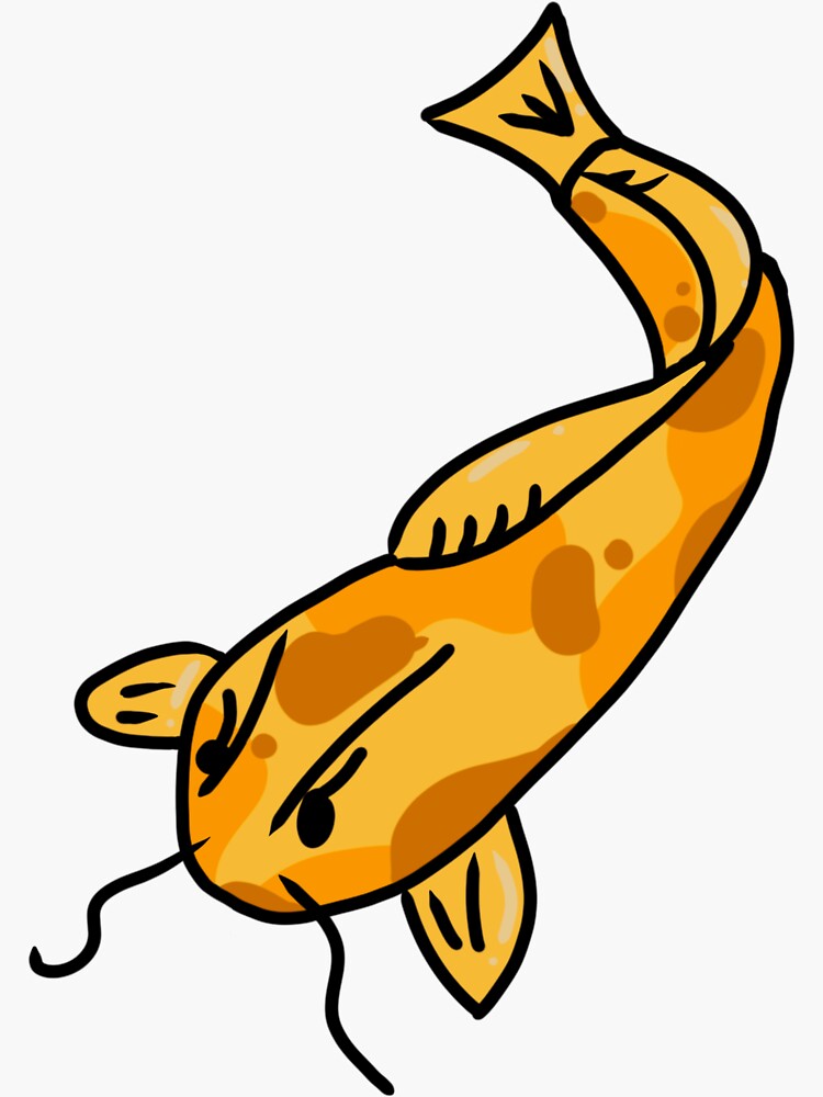 "Cute Koi Fish" Sticker for Sale by Aubrie-Artwork | Redbubble
