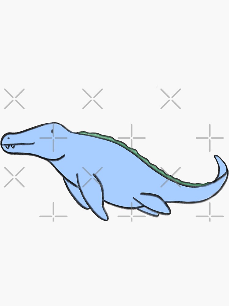 "Just a Mosasaurus" Sticker for Sale by joeysdrawing | Redbubble