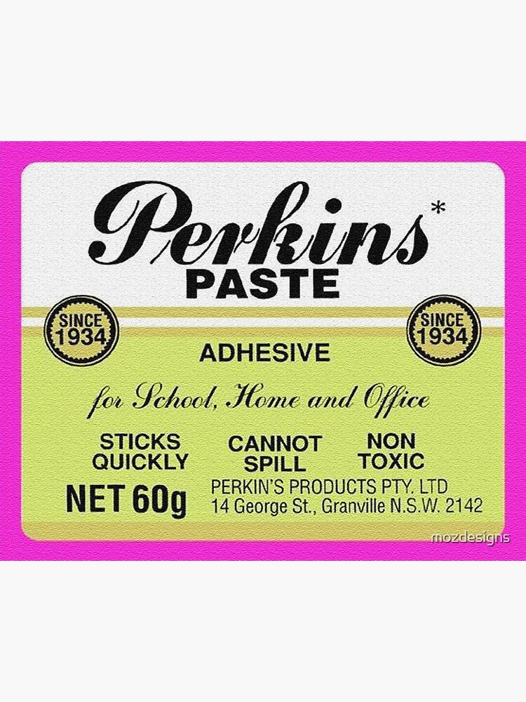 "Paste with Perkins" Sticker for Sale by mozdesigns | Redbubble
