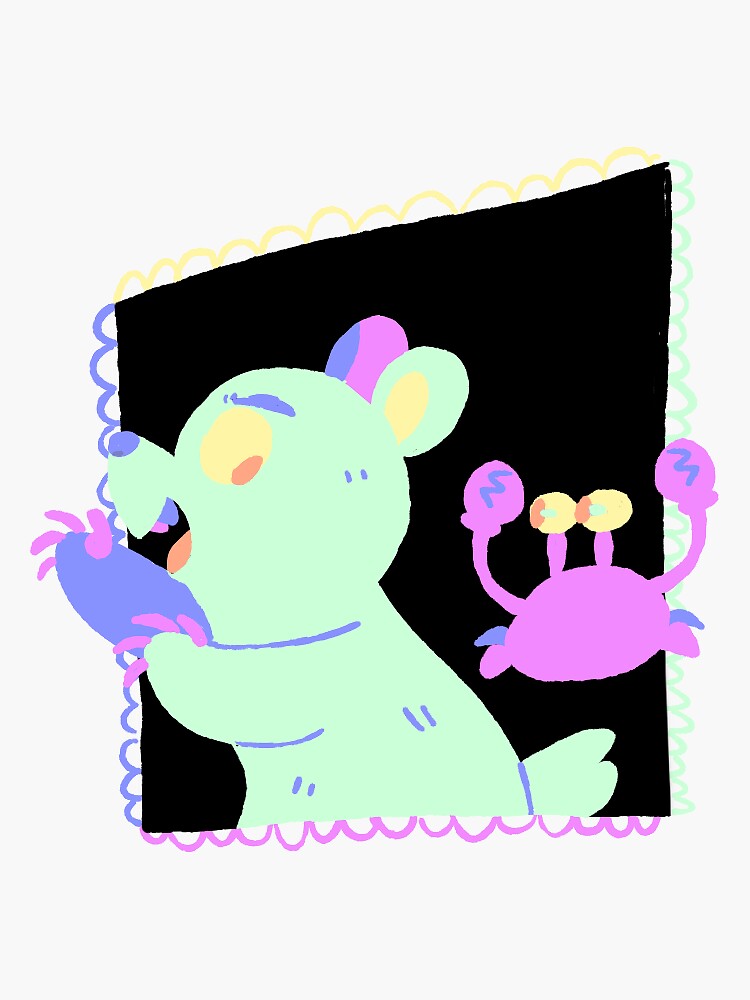 "evil duo" Sticker for Sale by finkengay | Redbubble