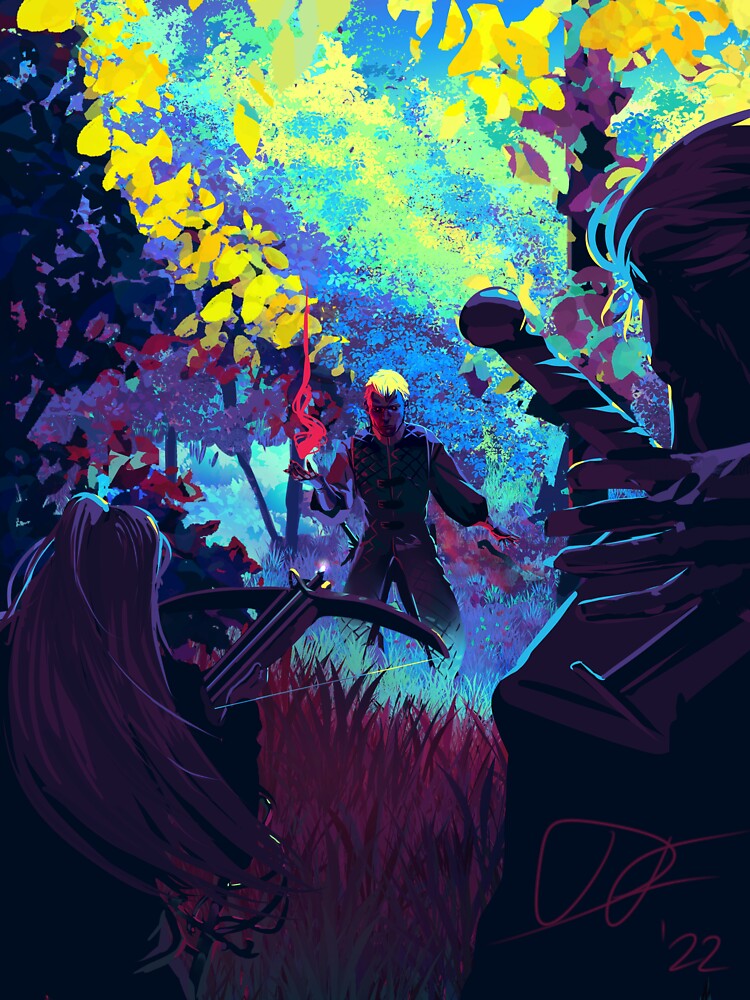 "Lisa Frank Werewolf Hunt" Sticker for Sale by CritAndCaboodle | Redbubble