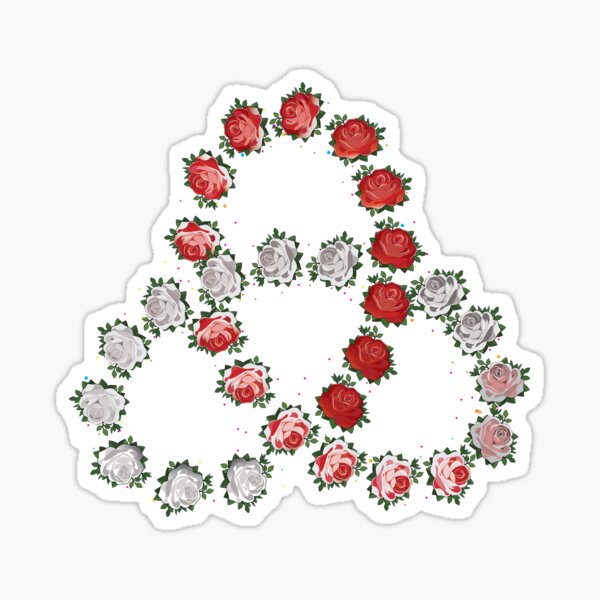 "Rose Trefoil Pattern Chemistry Inspired" Sticker for Sale by punchon ...