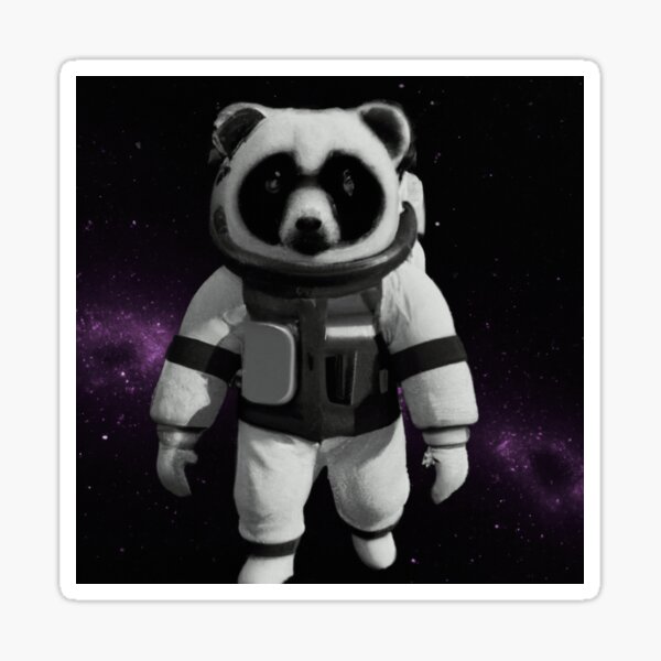 "Space Panda" Sticker for Sale by Oldworlder | Redbubble