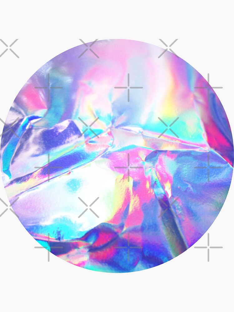"Abstract neon silver circle | neon silver colors" Sticker for Sale by ...