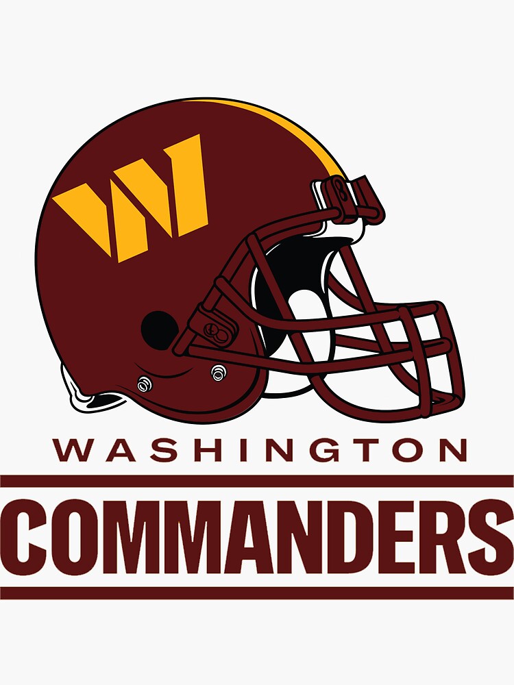 "Washington Commanders" Sticker for Sale by Afrah-dessing | Redbubble