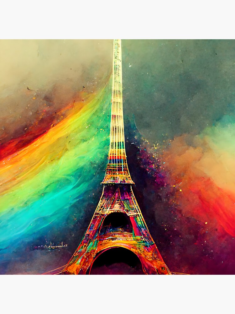 "Eiffel Tower Paris Rainbow Pride Flag LGBT LGBTQ LGBTIQ LGBTIQA LGBTQ+ ...