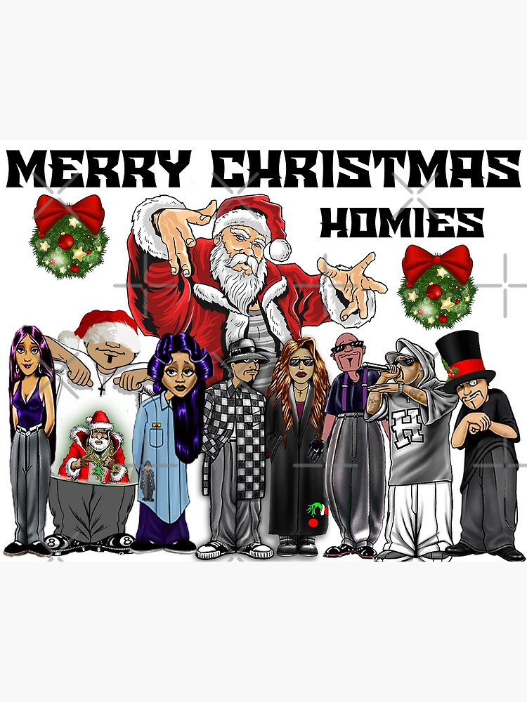 "Chicano Christmas Lil Homies" Art Print for Sale by EnviousObjects2 ...
