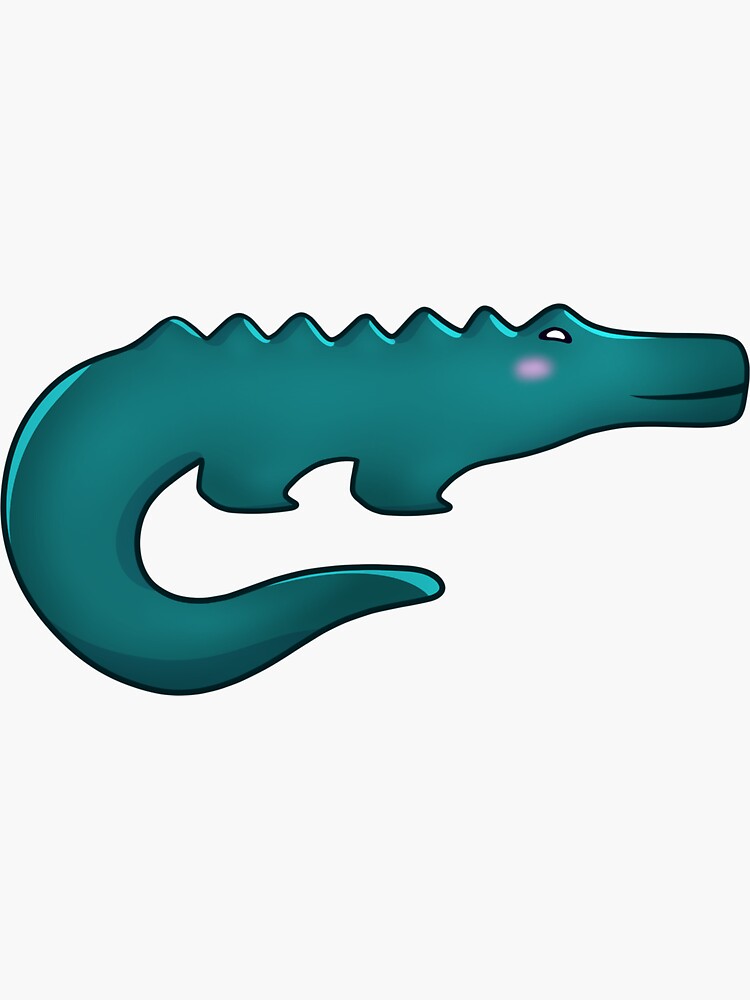 "Alfred the Alligator (2)" Sticker for Sale by Scruffy447 | Redbubble