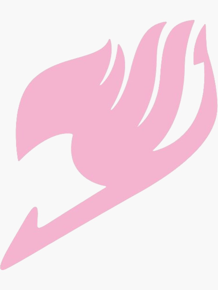 "Fairy Tail Guild Pink Logo " Sticker for Sale by DaturaSnake | Redbubble