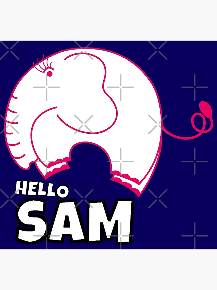"Hello Sam - Beautiful Elephant Story in Axela Studio" Art Print for ...