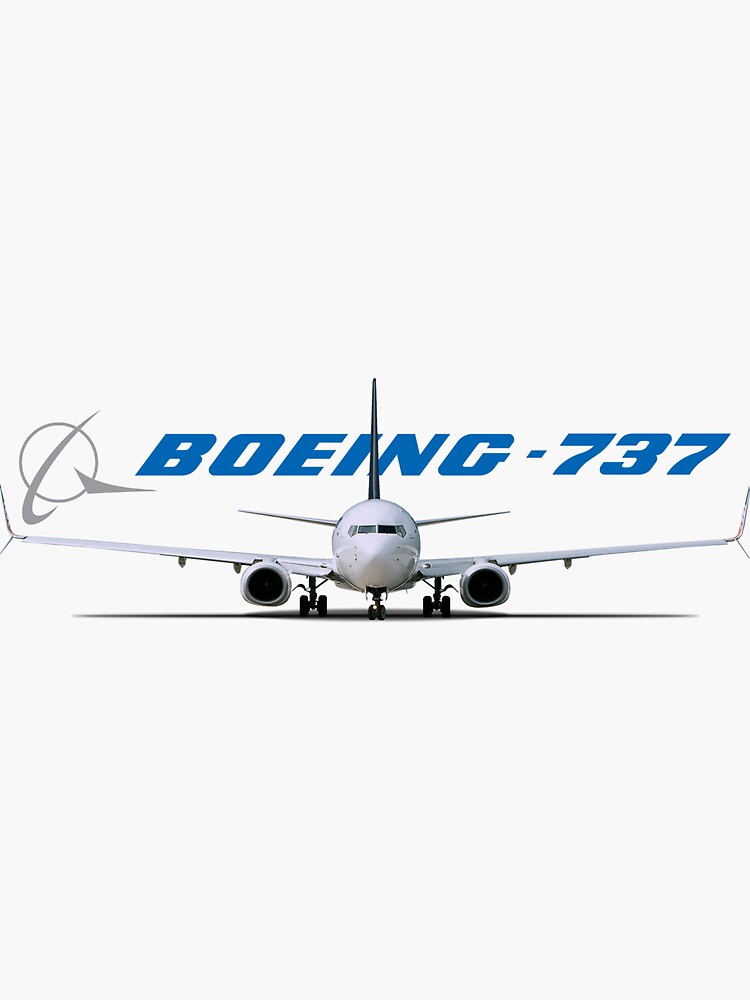 "Boeing 737 Logo theshirt full" Sticker for Sale by ivankarla | Redbubble