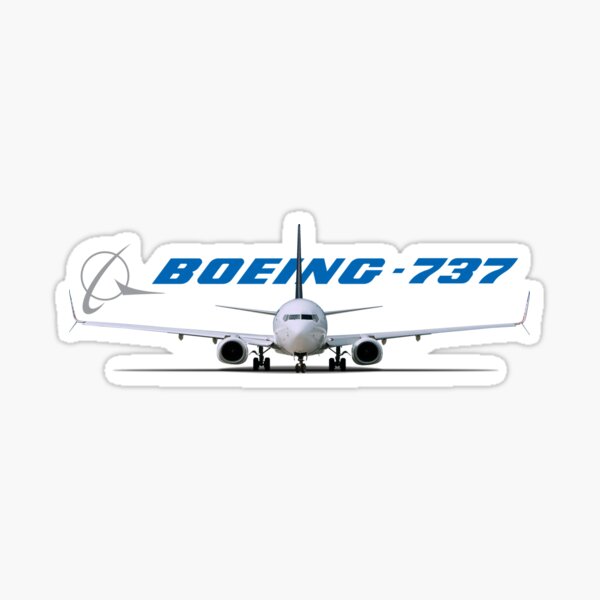 "Boeing 737 Logo theshirt full" Sticker for Sale by ivankarla | Redbubble