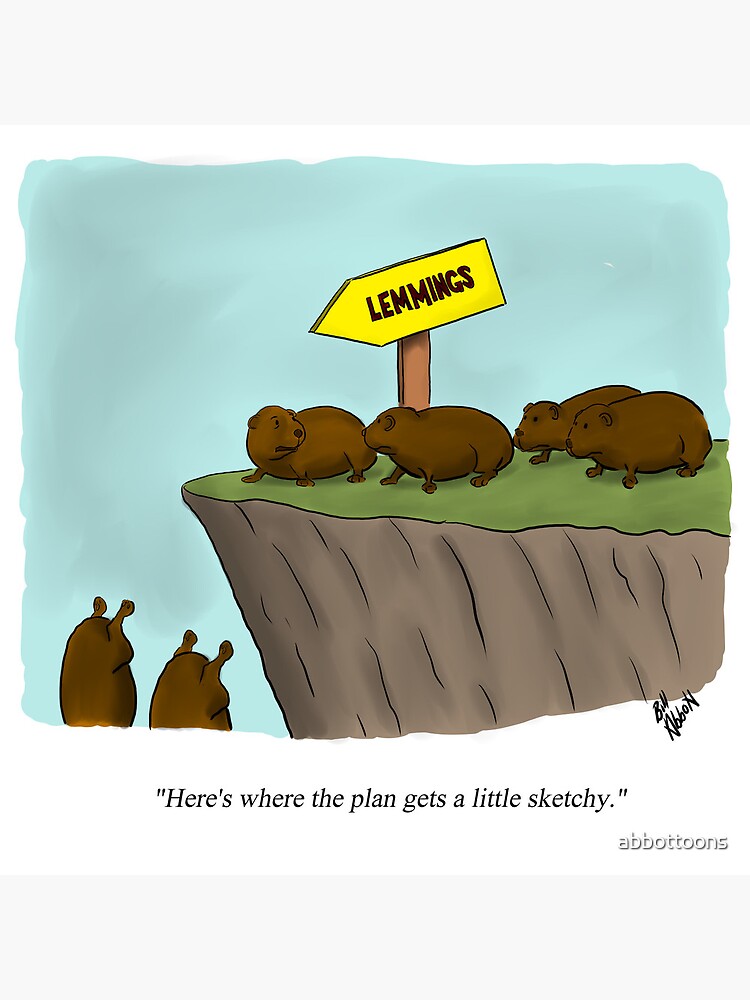 Impression photo « Funny Percenters Lemming Planification Humour de ...