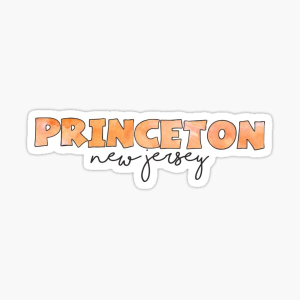 "Princeton New Jersey" Sticker by jamiemaher15 | Redbubble
