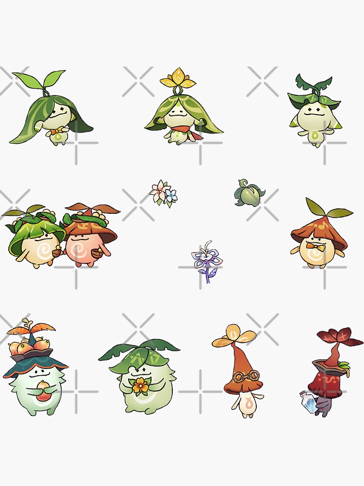 "Aranara Emote Pack" Sticker for Sale by kkkohi | Redbubble