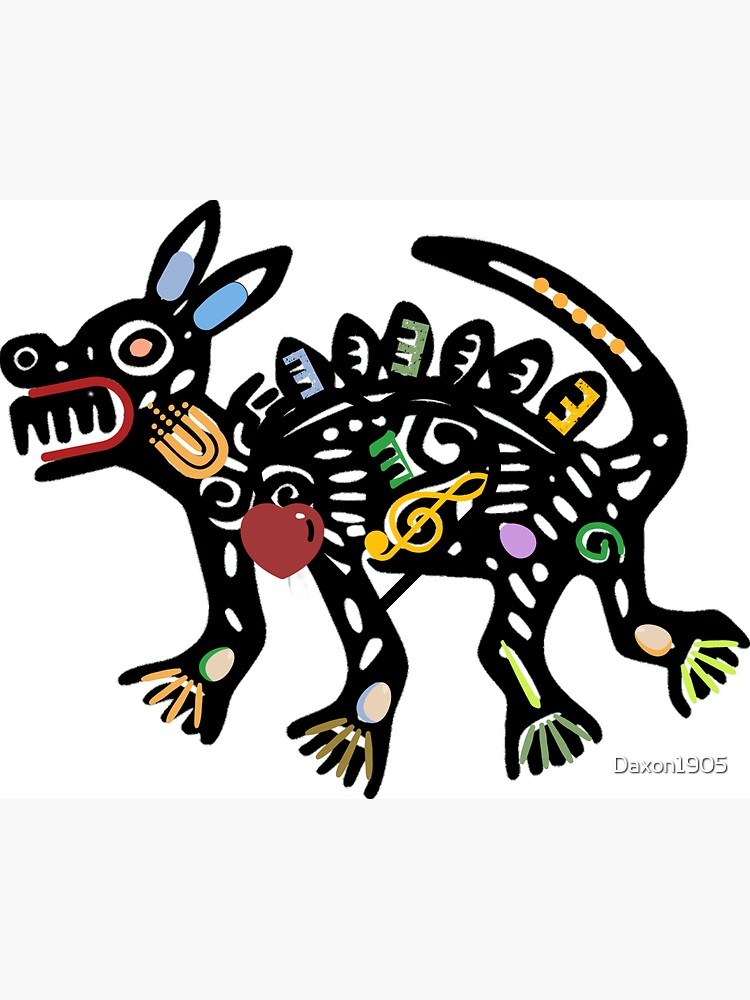 "Art Aztecs Dog" Sticker for Sale by Daxon1905 | Redbubble