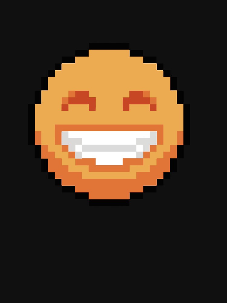 "Pixel Emoji grin alt in an attractive and elegant way for all ...